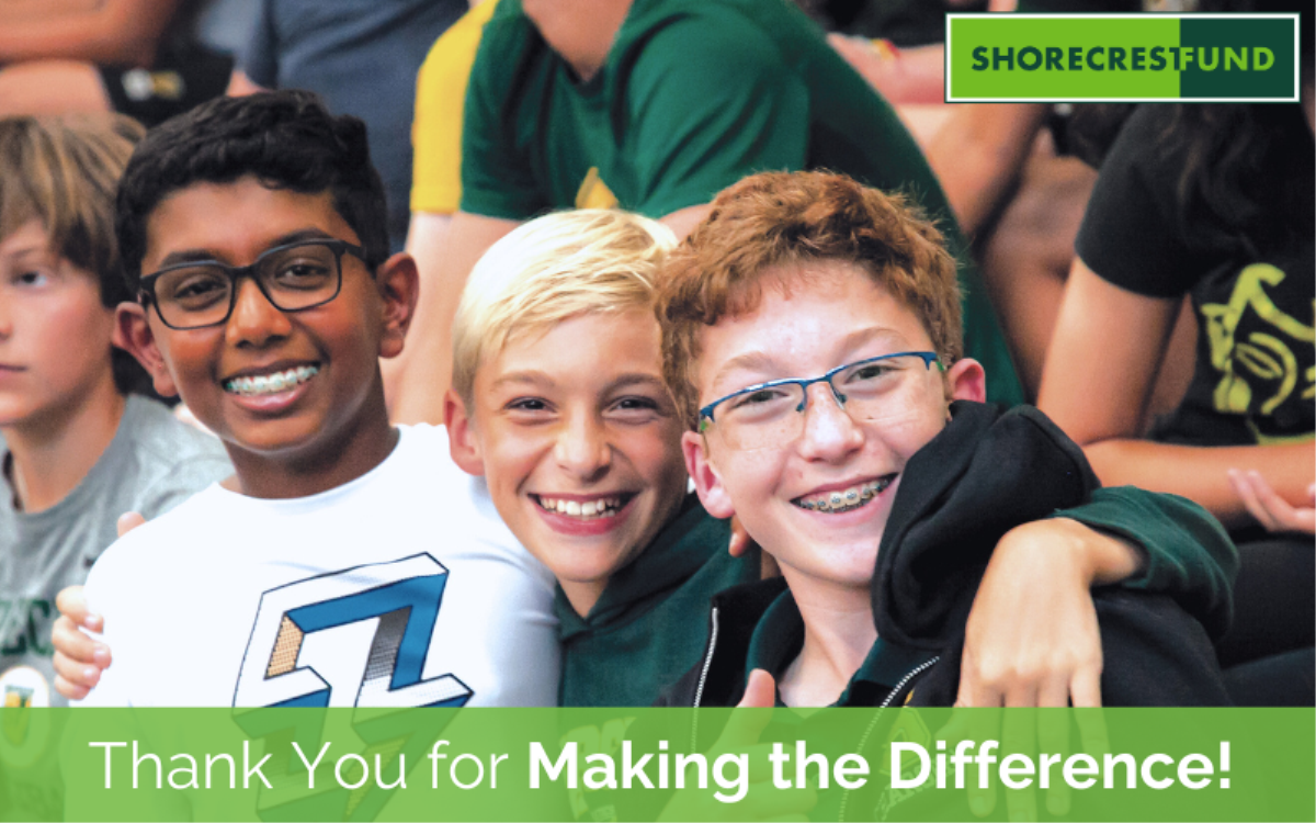 Thank You For Making the Difference | News | Shorecrest Preparatory School